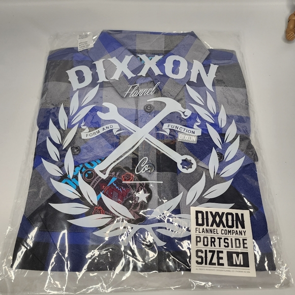 DIXXON | Shirts | Dixxon The Portside Flannel Shirt Blue Plaid Mens ...